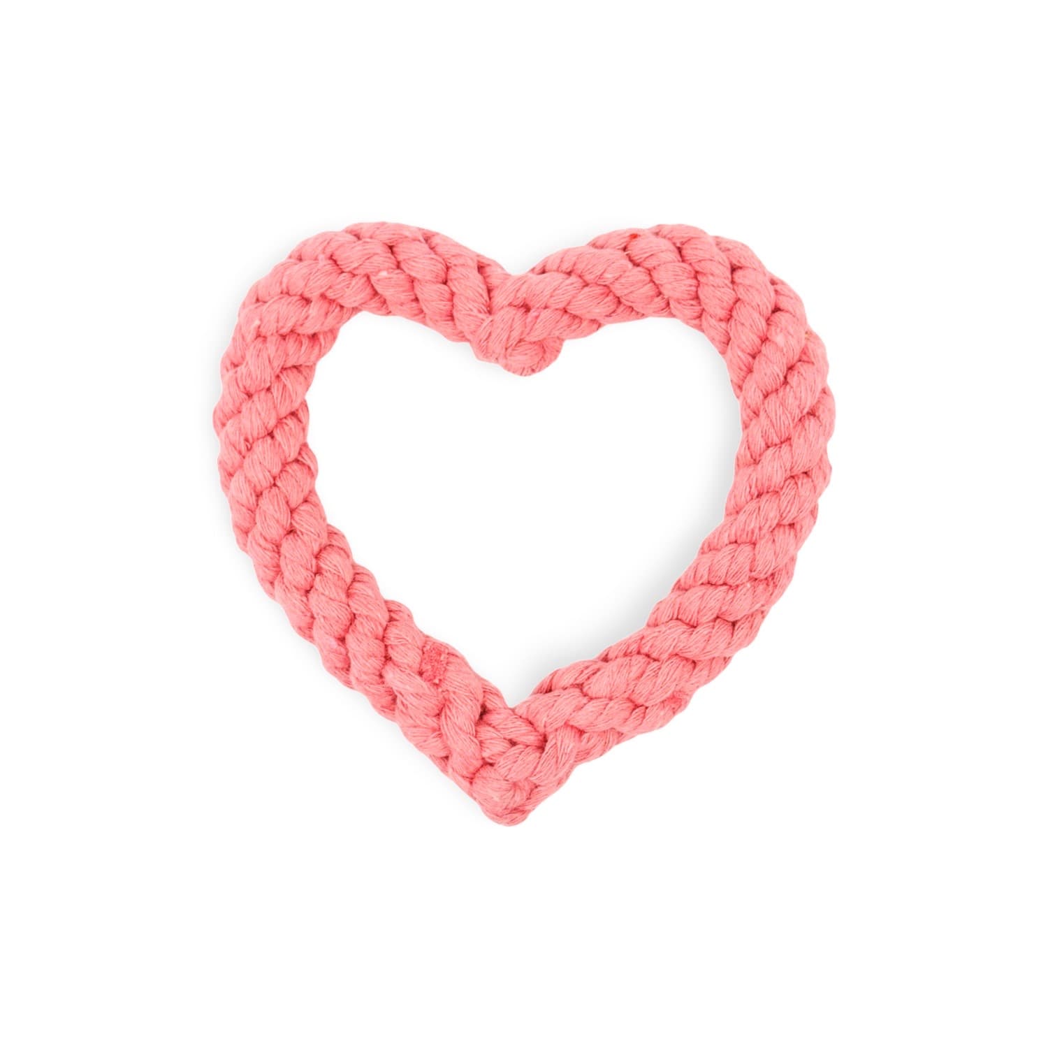 DuraPaw Small Love Heart Cotton Rope Dog Toy